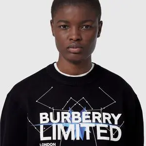 Burberry Printed Logo Long Sleeve Sweatshirt
