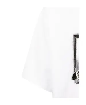 We11Done Sequinned Logo-print T-shirt