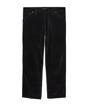 Prada Logo Plaque Straight Leg Trousers - Black