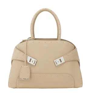 FERRAGAMO Hug Handbag With Studs