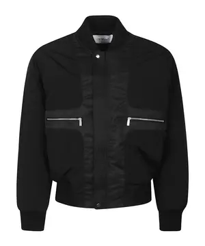 Off-White Zip-detailed Bomber Jacket