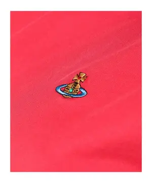 VIVIENNE WESTWOOD Logo Embroidered Short-sleeved T-shirt - Red
