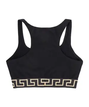 Versace Greca Border Cropped Top