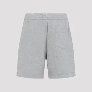 Givenchy Paris Logo Patch Elastic Waist Shorts - Gray