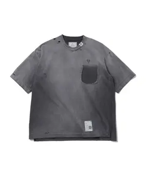 Mihara Yasuhiro V-neck Distressed T-shirt