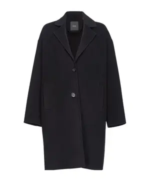 Pinko Classic Single-breasted Coat - Black