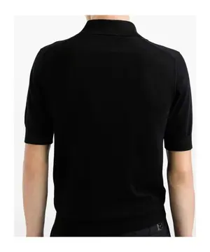 Dolce & Gabbana Dolce Gabbana Logo Tag Polo Shirt - Black