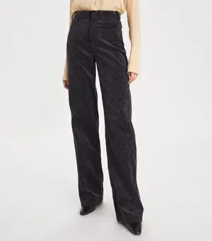 Tory Burch High-waist Corduroy Wide-leg Trousers