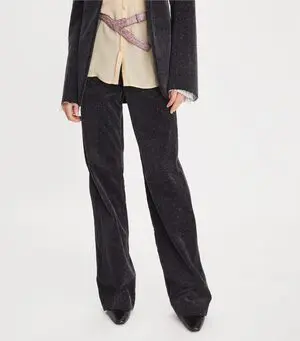 Tory Burch High-waist Corduroy Wide-leg Trousers