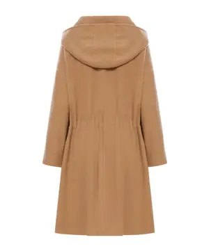 Max Mara Miele Drawstring Hooded Coat