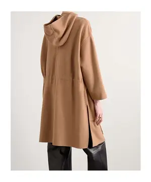 Max Mara Miele Drawstring Hooded Coat