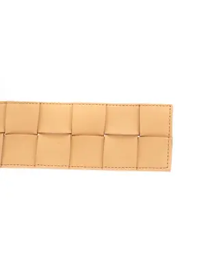 Bottega Veneta Maxi Intrecciato Leather Belt