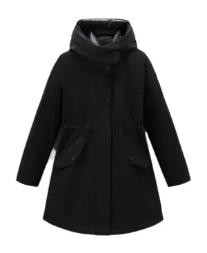 Woolrich Zip-up Reversible Coat With Removable Inner Jacket