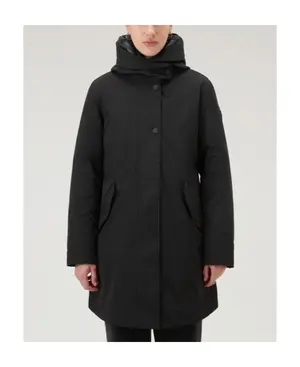 Woolrich Zip-up Reversible Coat With Removable Inner Jacket