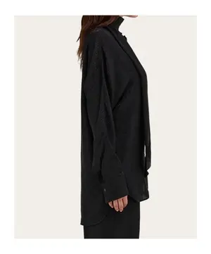 FERRAGAMO Embellished Blouse With Asymmetrical Hem