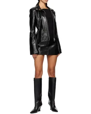 COURREGES Courrèges Reedition Logo Patch Mini Skirt - Black
