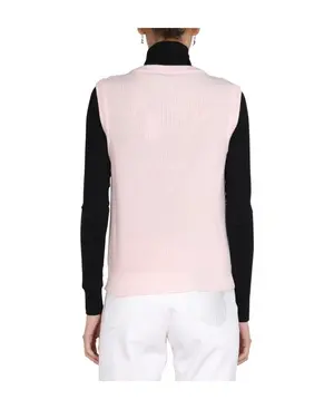 Raf Simons Textured Knit V-neck Vest Sweater