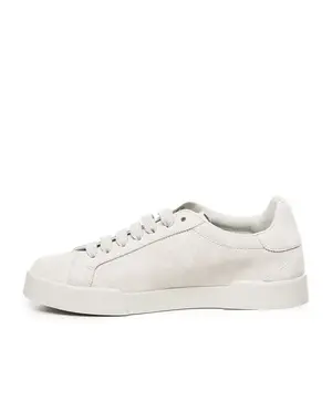 Dolce & Gabbana Portofino Perforated Logo Sneakers - White