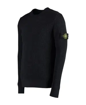 Stone Island Compass Patch Virgin Wool Jumper