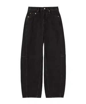 Gucci Petite Fit Balloon Denim Pants - Black