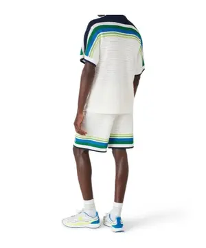 Casablanca Tennis Stripe Knit Shorts