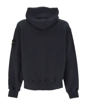 Stone Island Logo Patch Zip-up Hoodie