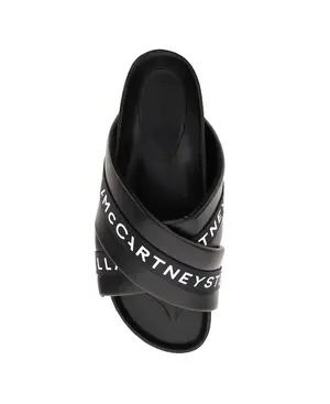 Stella McCartney Logo Platform Flip Flops - Black