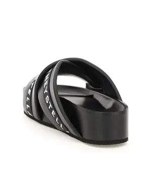 Stella McCartney Logo Platform Flip Flops - Black
