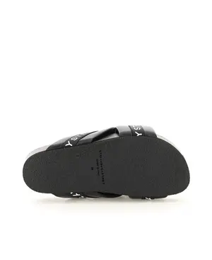 Stella McCartney Logo Platform Flip Flops - Black