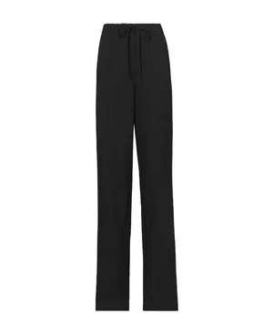 Proenza Schouler Satin High-waisted Drawstring Pants
