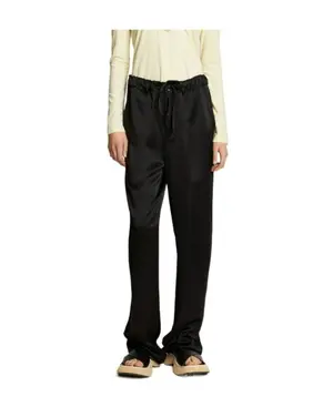 Proenza Schouler Satin High-waisted Drawstring Pants