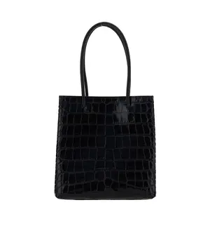 Balenciaga Shopping Embossed Emblem Handbag