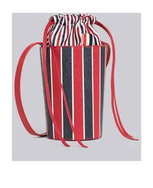 Thom Browne Striped Mini Bucket Bag