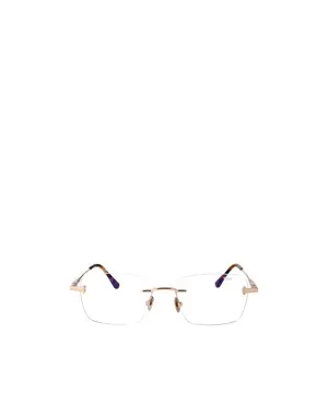 TOM FORD Rimless Rectangle Eyeglasses - White