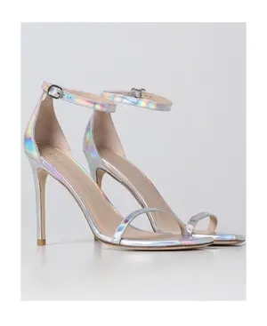 STUART WEITZMAN Open-toe Stiletto Sandals With Adjustable Ankle Strap