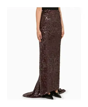 Dries Van Noten Sequined High-waist Maxi Skirt
