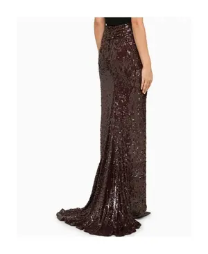 Dries Van Noten Sequined High-waist Maxi Skirt