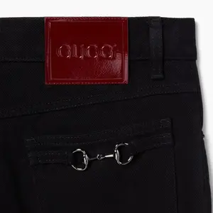 Gucci Cropped Slim Denim Pants