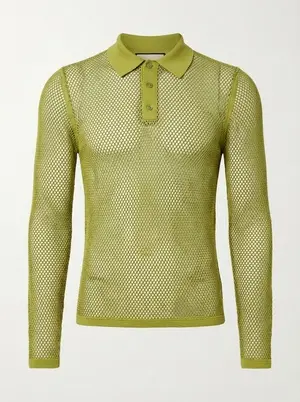 Gucci Long-sleeved Polo Shirt
