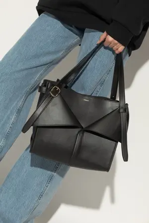 Coperni Medium Cabas Satchel Bag - Black