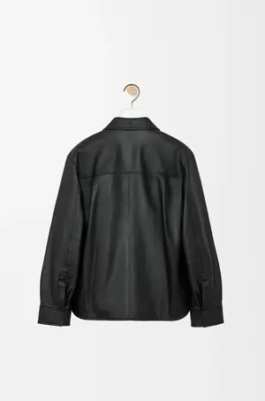 Loewe Curved Hem Leather Shirt