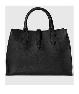 Gucci Medium Tote Bag With Hook Closure - Black
