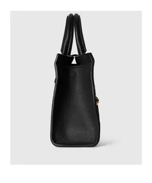 Gucci Medium Tote Bag With Hook Closure - Black