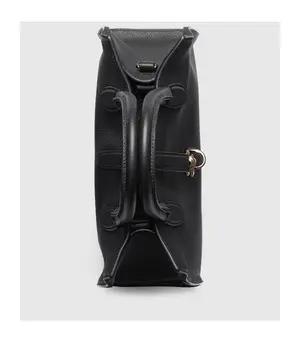 Gucci Medium Tote Bag With Hook Closure - Black