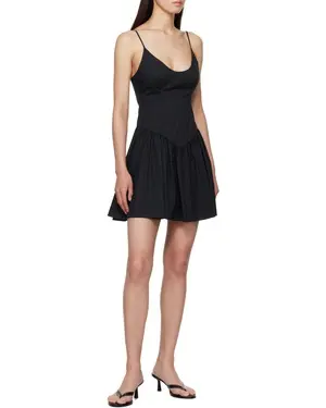 Staud Dena Scoop Neck Mini Dress
