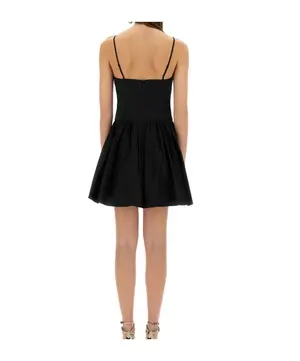 Staud Dena Scoop Neck Mini Dress