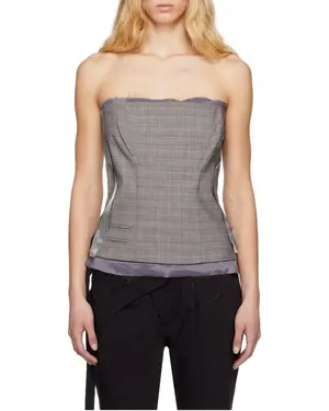 Ottolinger Plaid-check Corset