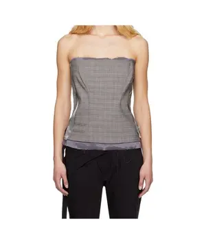 Ottolinger Plaid-check Corset
