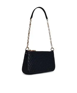 Michael Kors Empire Medium Woven Chain-link Pochette