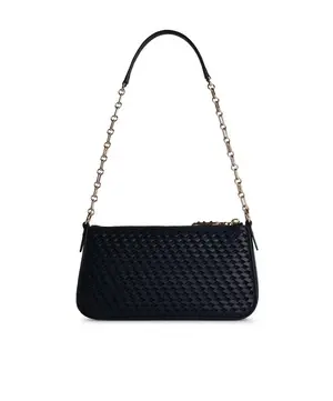 Michael Kors Empire Medium Woven Chain-link Pochette